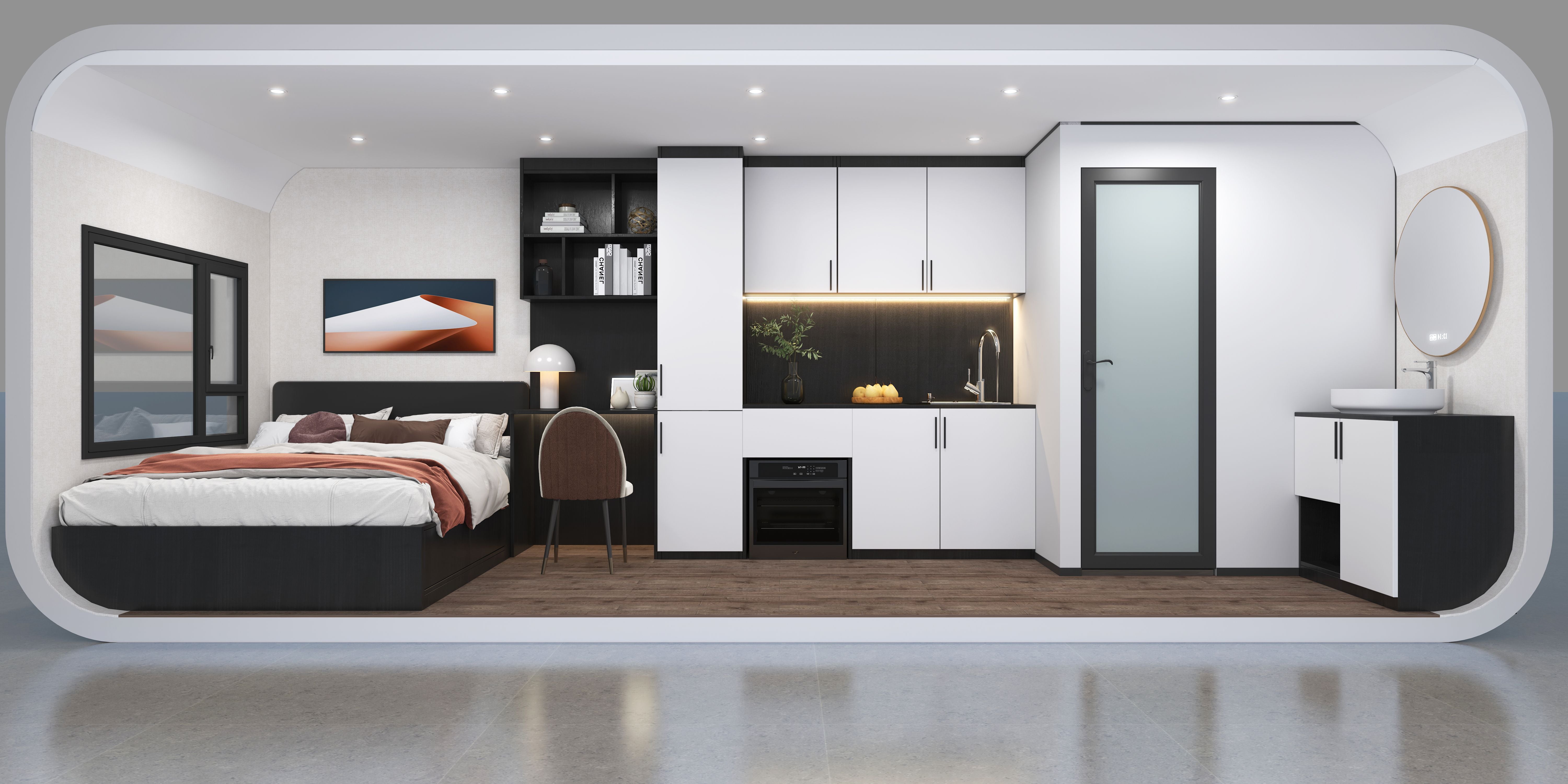 5.8m Fully Furnished Holiday Home Pod (One Bed & One Bathroom) Design ...