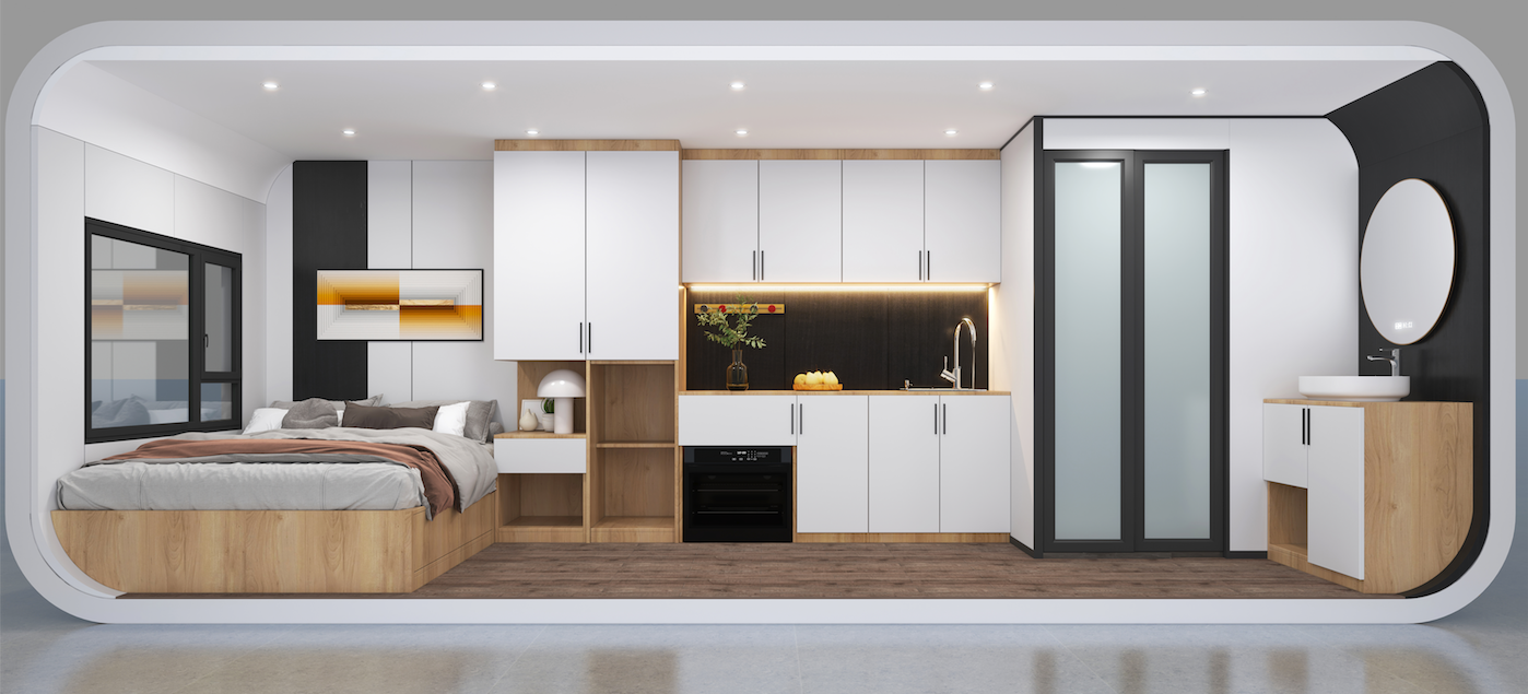 5.8m Fully Furnished Holiday Home Pod (One Bed & One Bathroom) Design ...